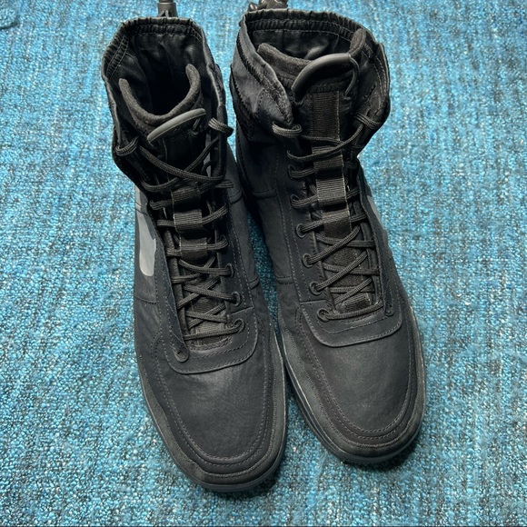 Nike | Shoes | Nike Air Force High Shell Sneakers In Black Graphite ...